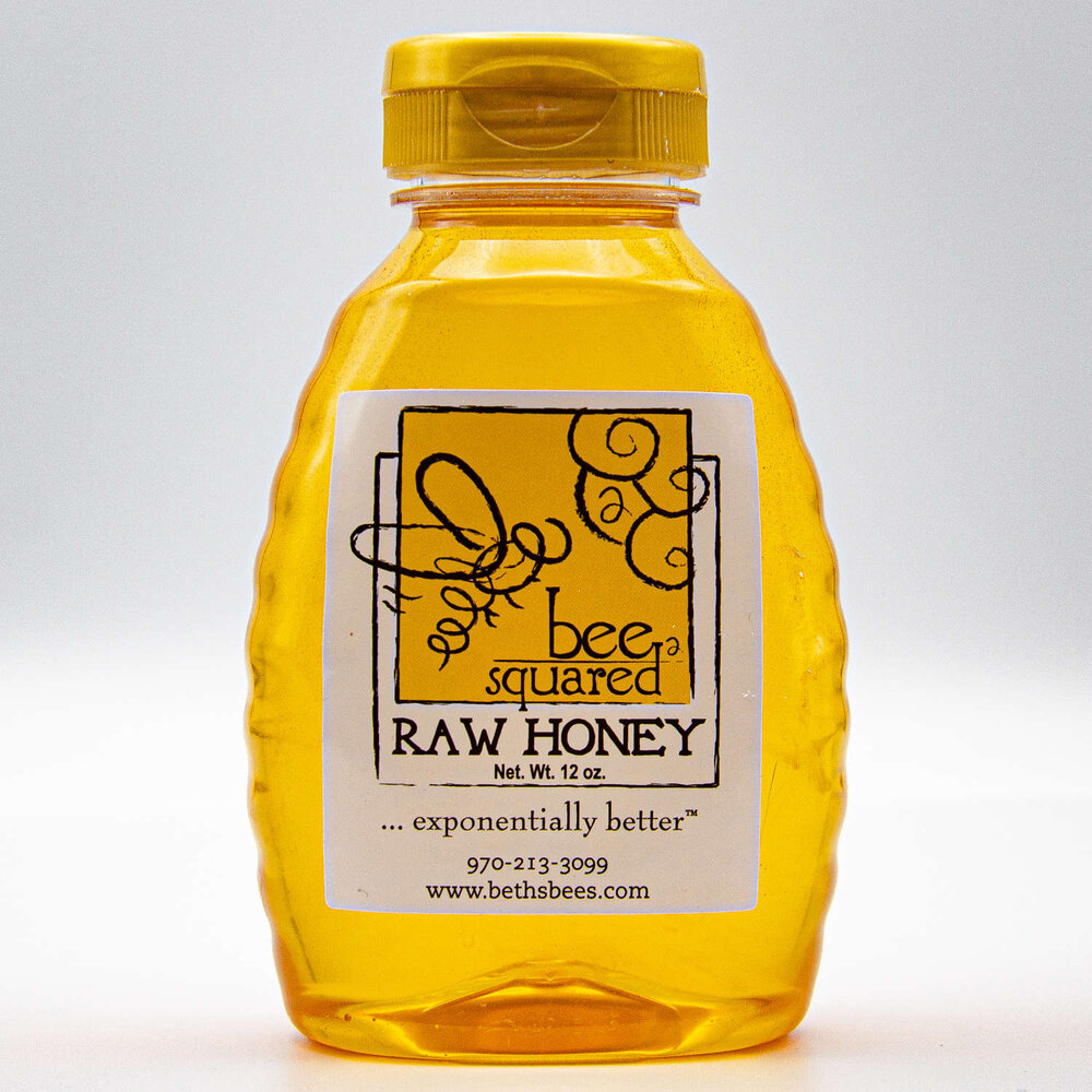 Clover Honey - 12 oz. Squeeze - Bee Squared Apiaries